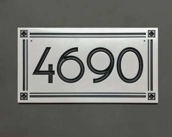 Single Digit Craftsman II Address Sign Designer House Numbers. Choice ...