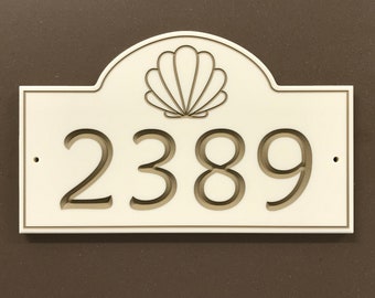 Nouvelle Address Sign Engraved Designer House Numbers. Choice | Etsy