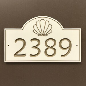 Coastal Address Sign Engraved Designer House Numbers. Choice of 3 Sizes ...
