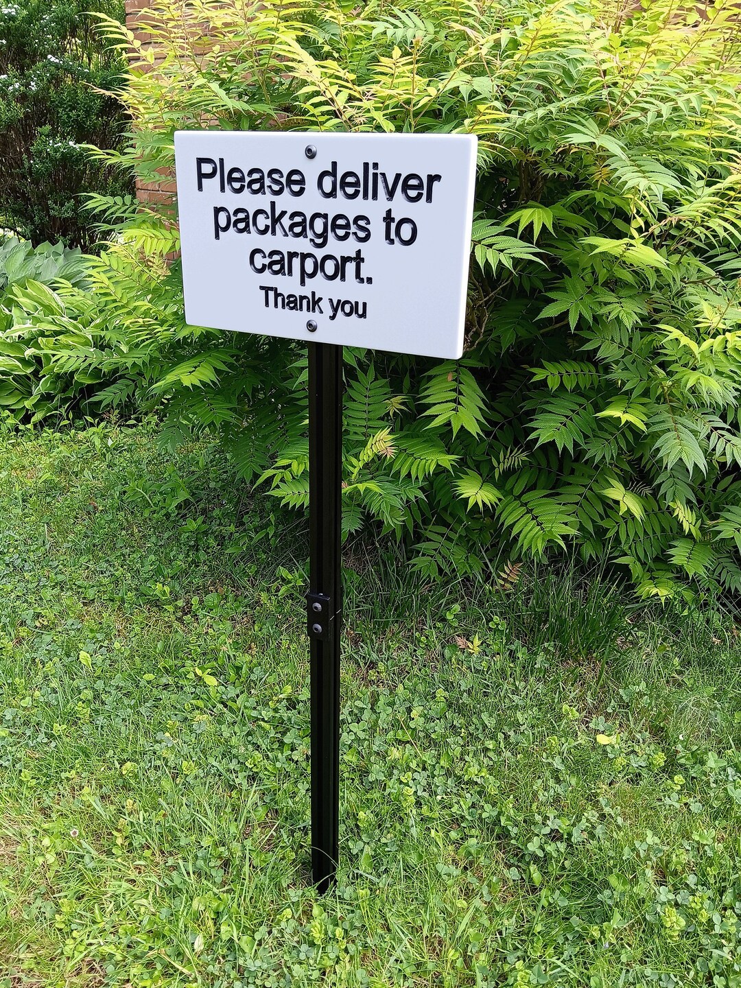 Carport Standing Address Sign Engraved Yard Numbers. Choice of 3 Sizes ...