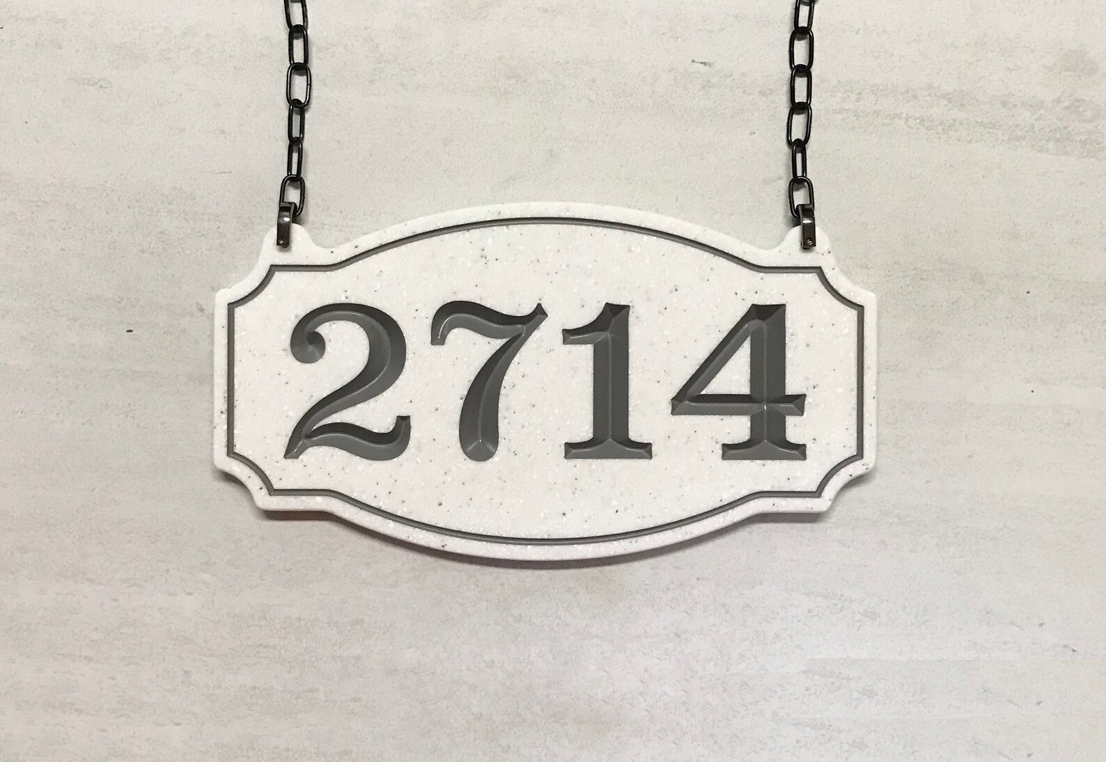 Hanging Old Fashioned Address Sign Engraved House Numbers. - Etsy