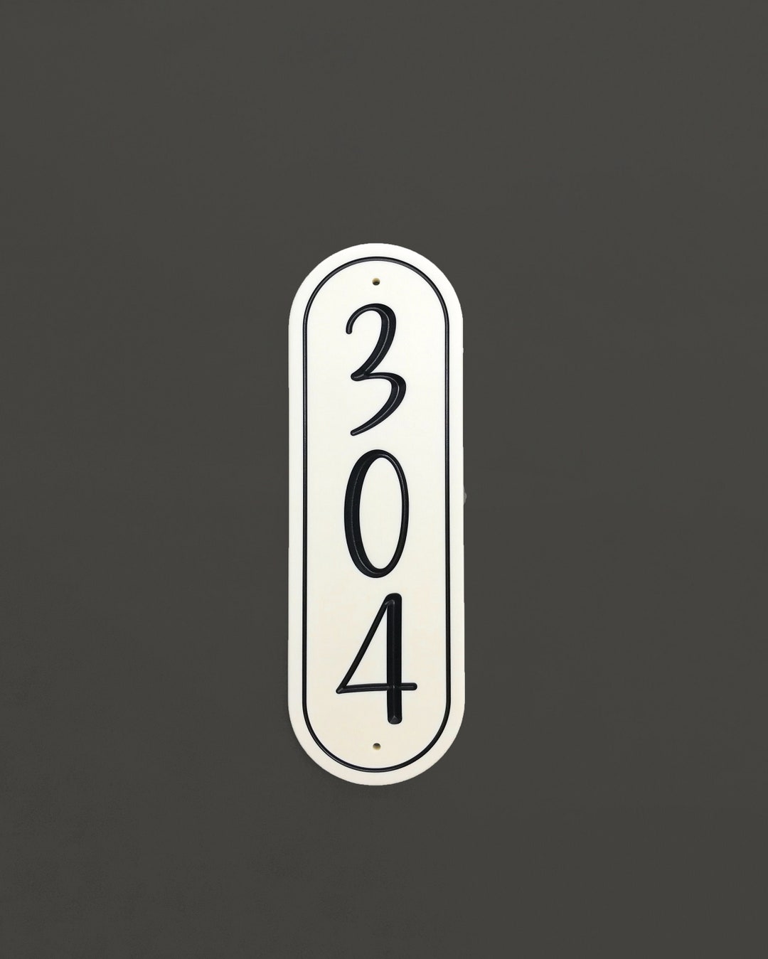 Closed Circuit Address Sign Engraved House Number. Choice of 3 Sizes ...