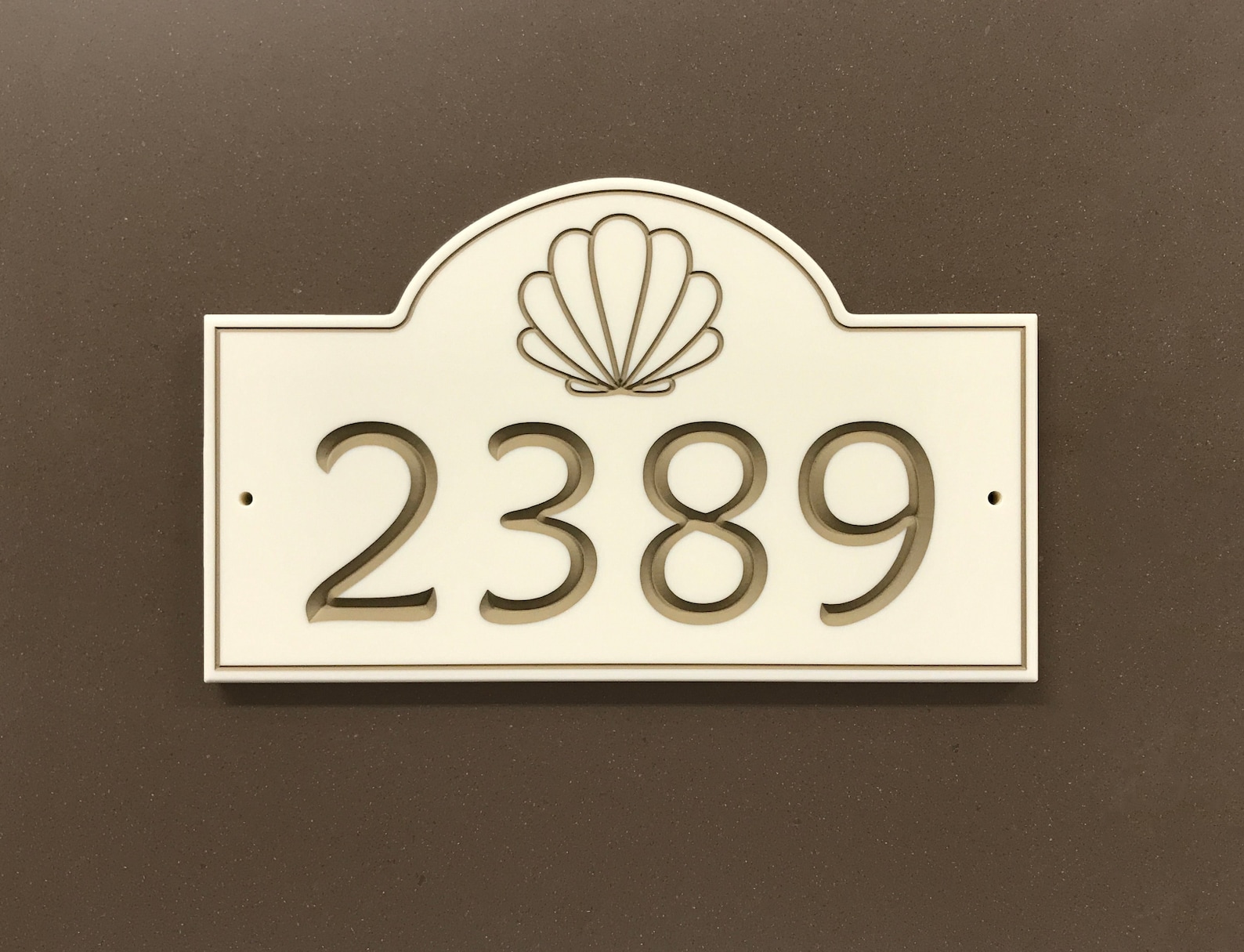 Coastal Address Sign Engraved Designer House Numbers. Choice of 3 Sizes ...