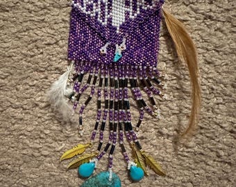 Beadwork Amulet Pouch - Iroquois Haudenosaunee Design - Etsy