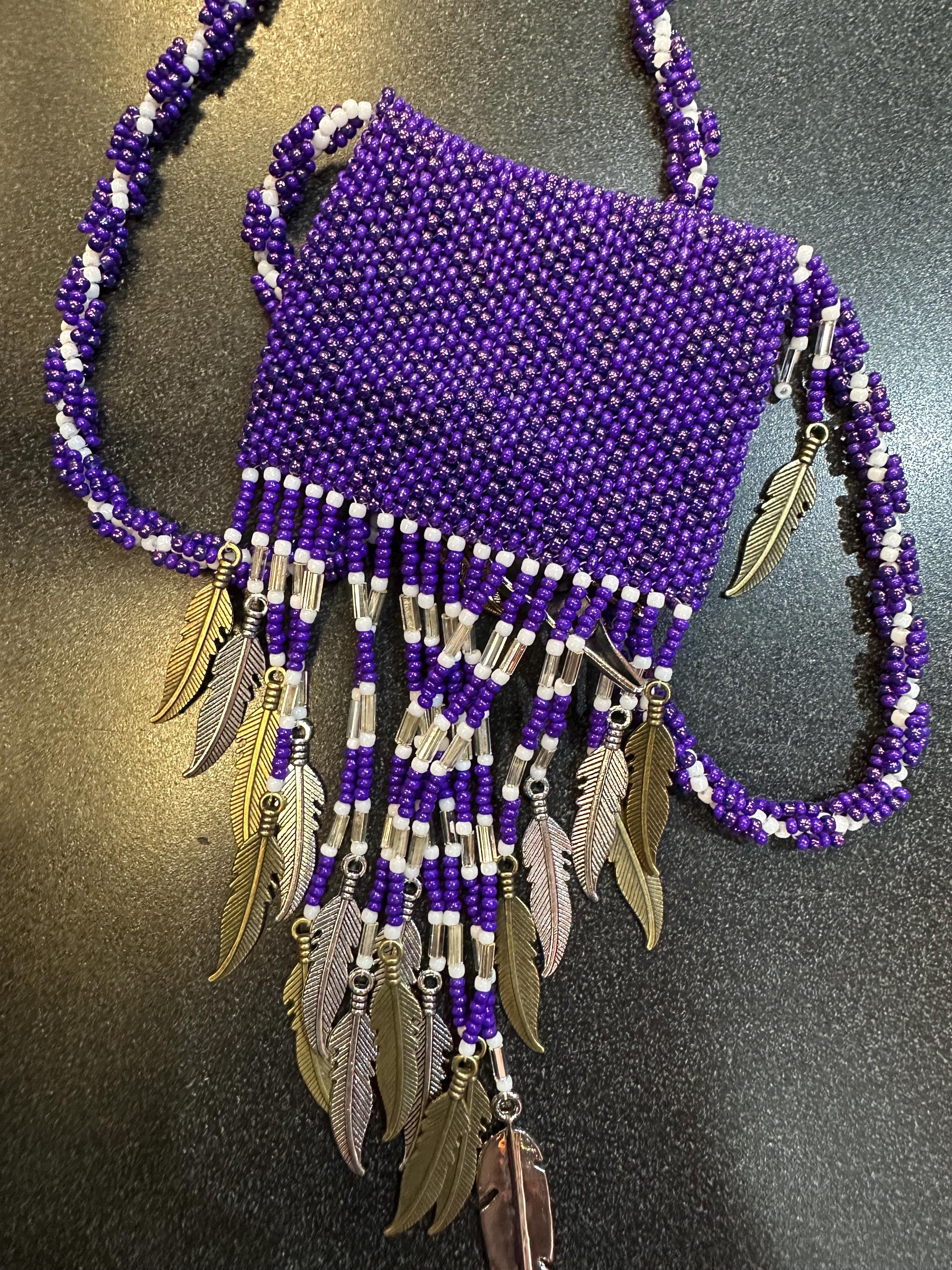 Beadwork Amulet Pouch - Iroquois Haudenosaunee Design - Etsy