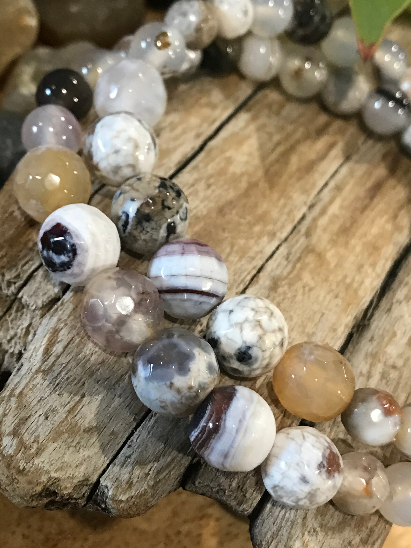 Calming Gemstone Bracelet Energy Crystal Bracelet Natural | Etsy