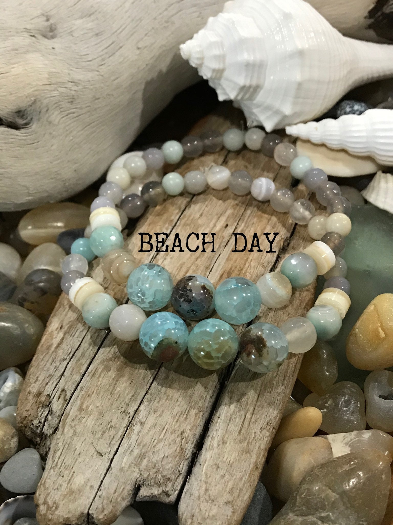 Healing Crystal Gemstone Bracelet Anxiety BraceletBoho | Etsy