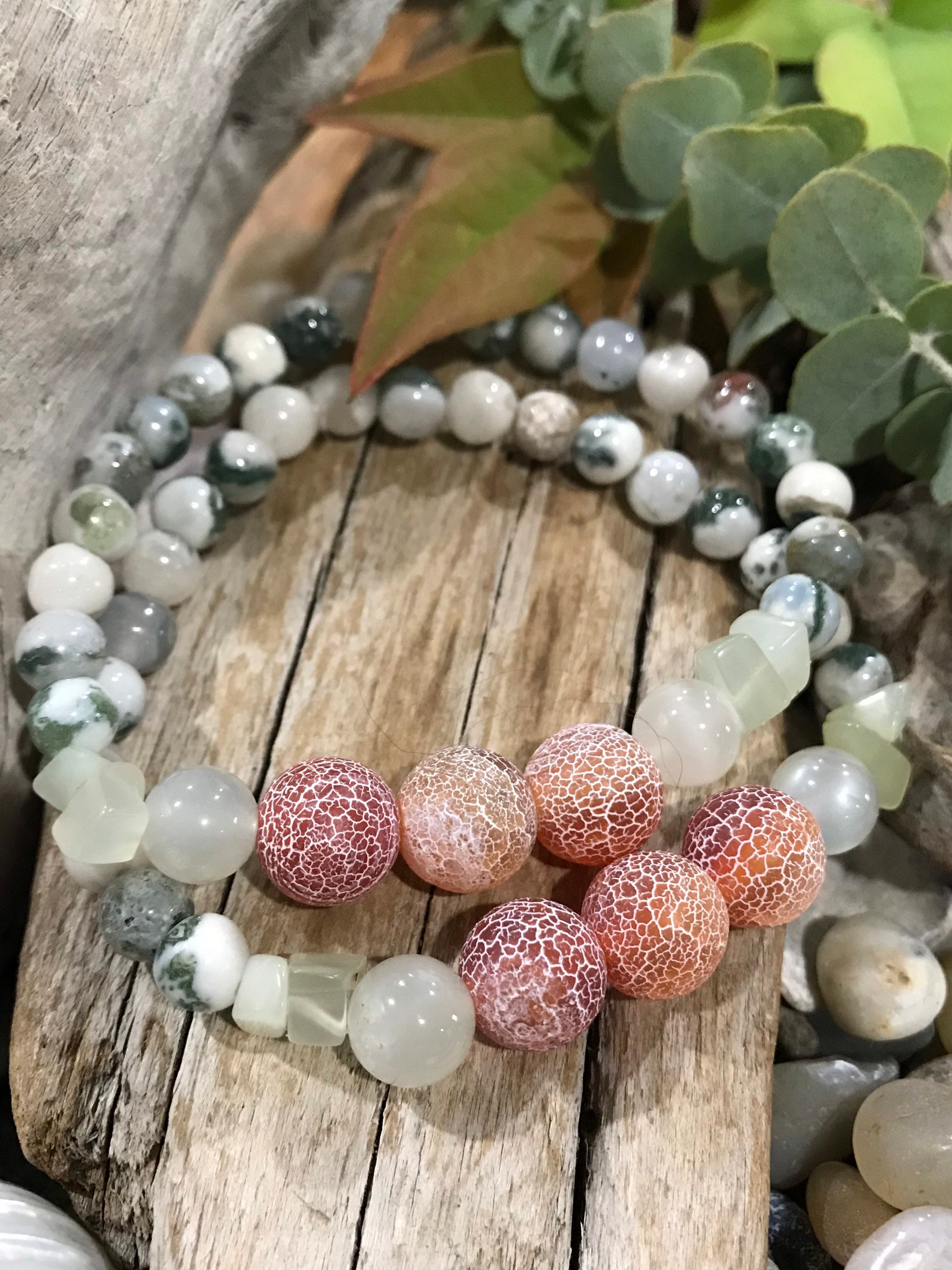 Natural Stone Healing Gemstone Bracelet Boho Crystal | Etsy