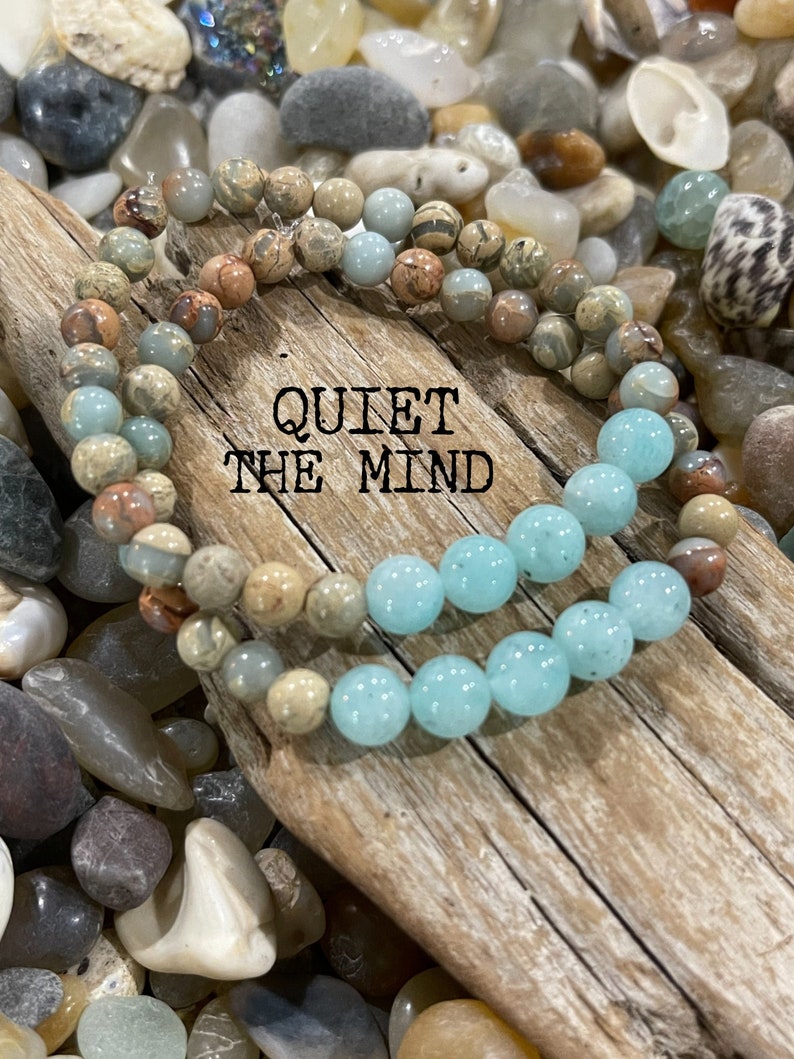 Calming Gemstone Bracelet Healing Crystal Anxiety Relief - Etsy