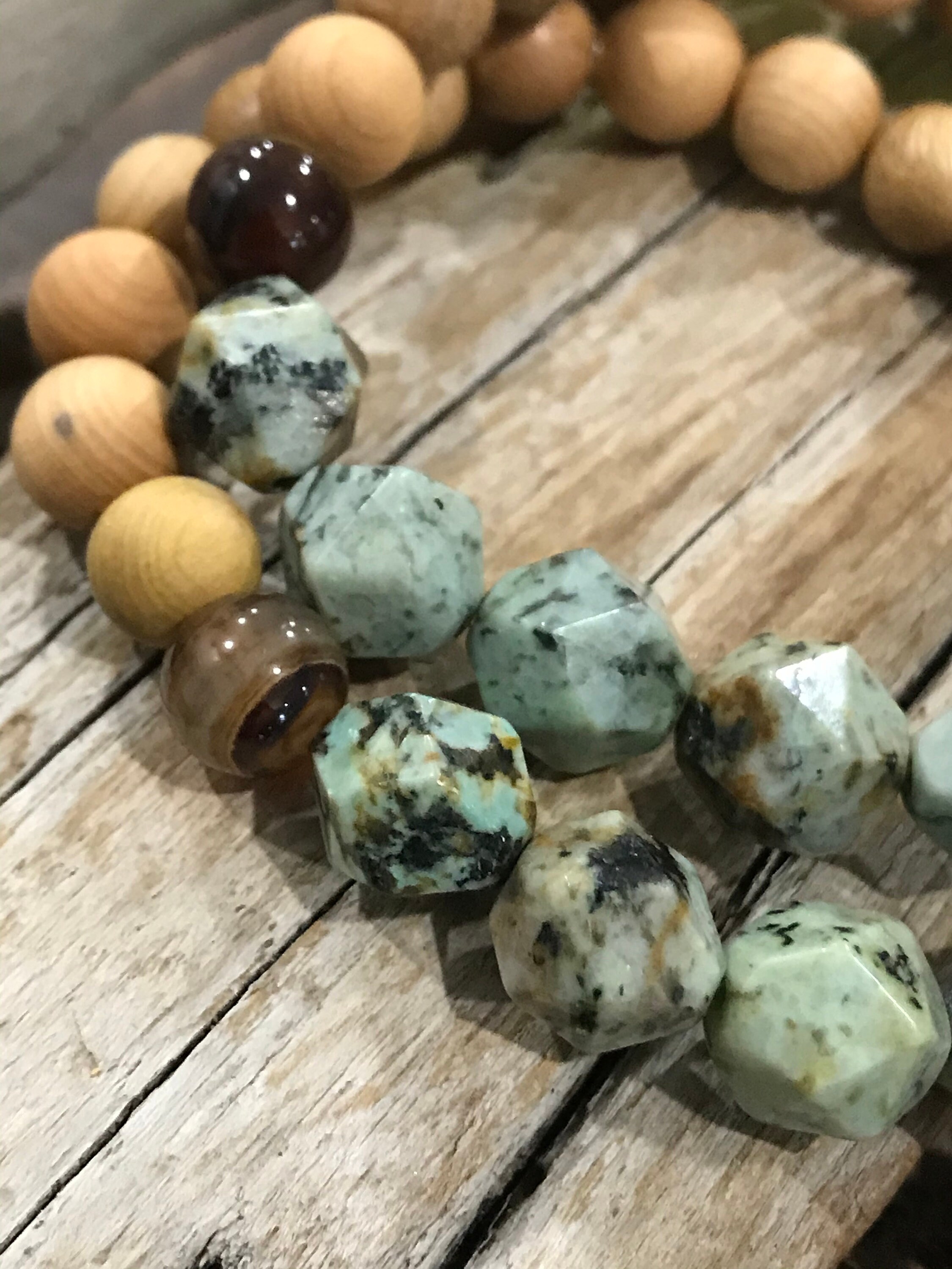 Healing Stone Bracelet Boho Crystal Jewelry Natural Gemstone | Etsy