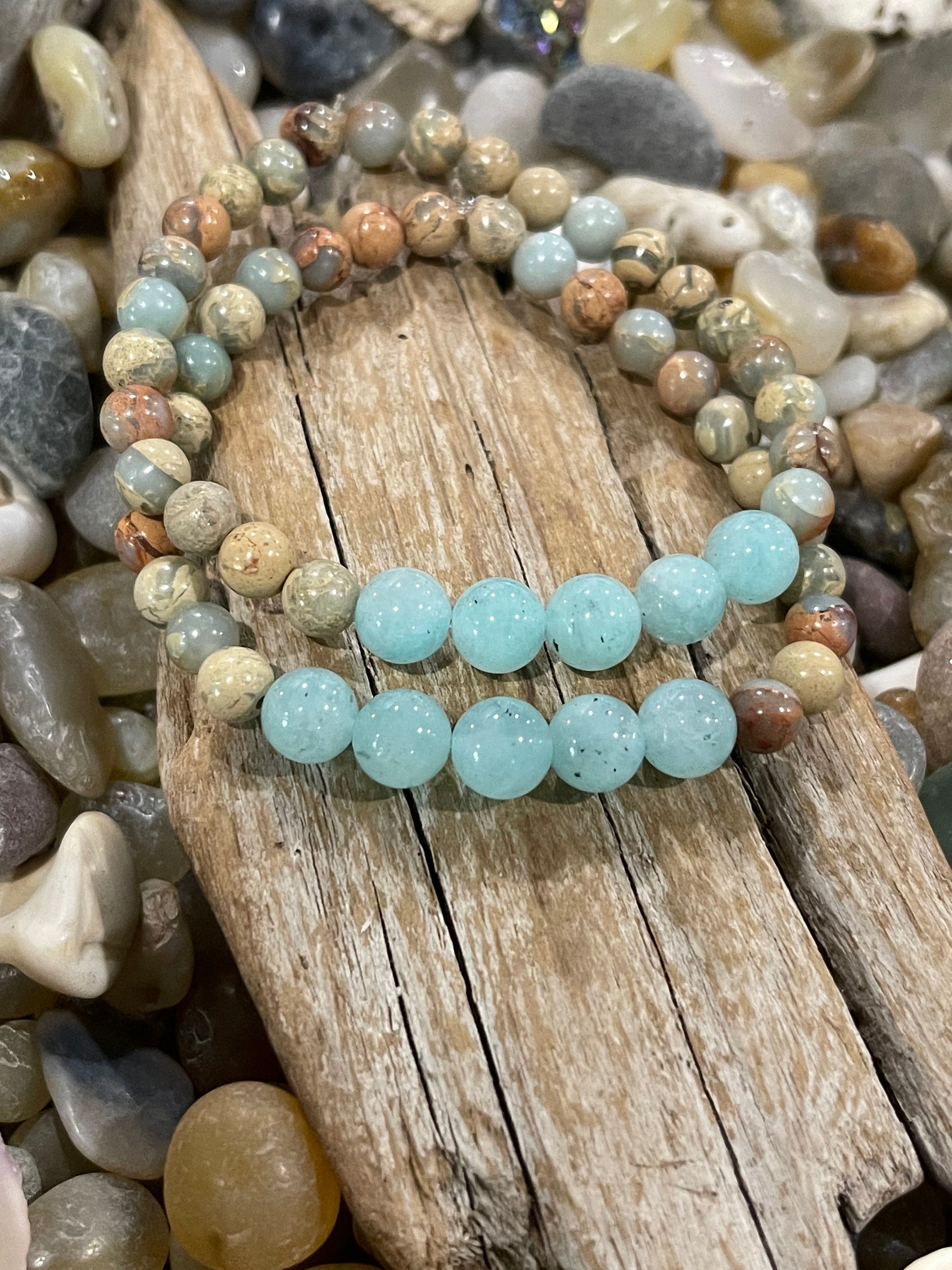 Calming Gemstone Bracelet Healing Crystal Anxiety Relief - Etsy