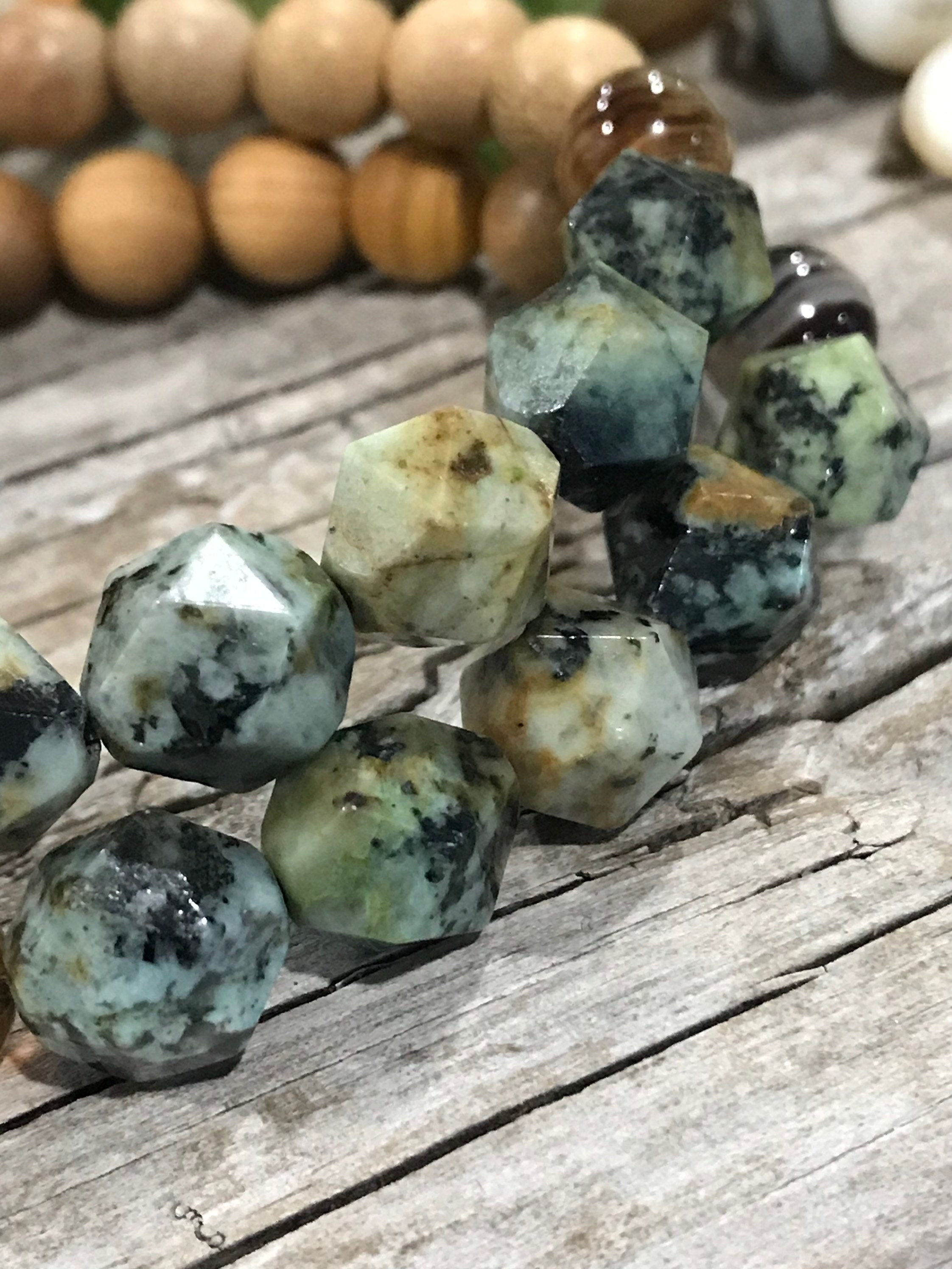 Healing Stone Bracelet Boho Crystal Jewelry Natural Gemstone | Etsy