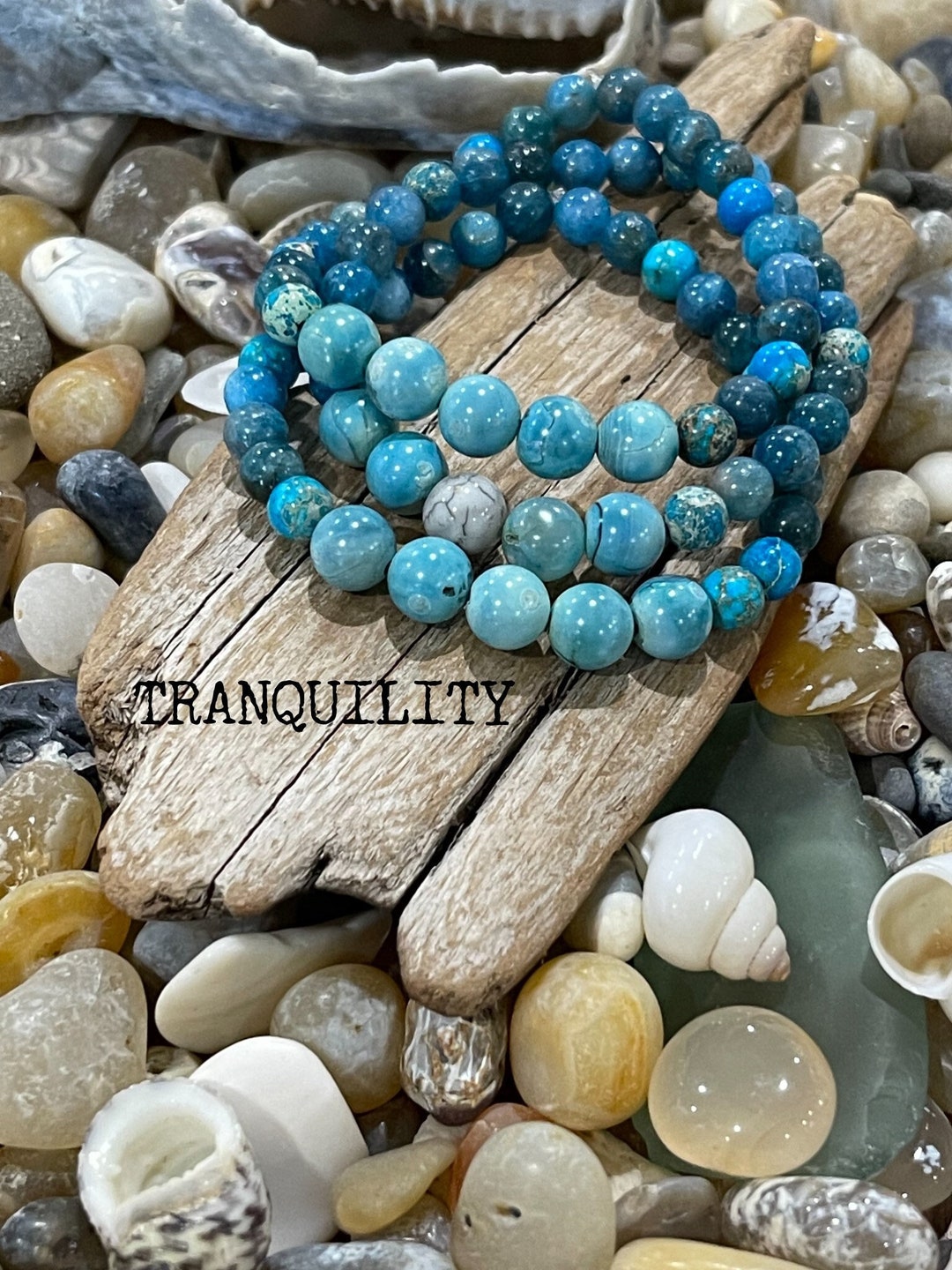 Natural Stone Healing Gemstone Bracelet, Bracelet for Calm, Gemstone ...