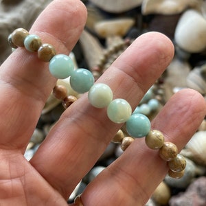 Calming Gemstone Bracelet, Healing Crystal Anxiety Relief Gemstone ...