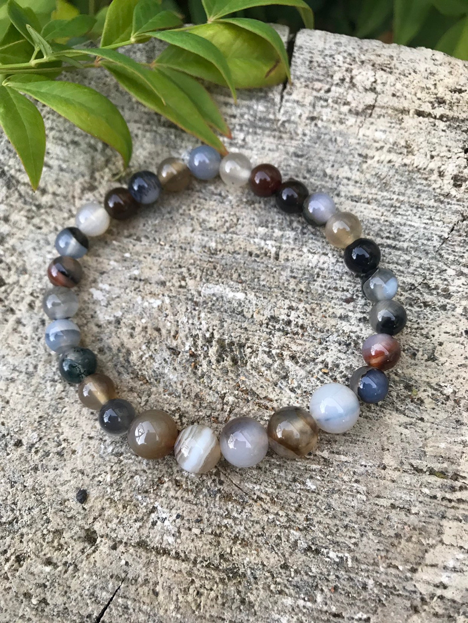 Gemstone Bracelet for Zen Boho Energy Bracelet Crystal Stone - Etsy