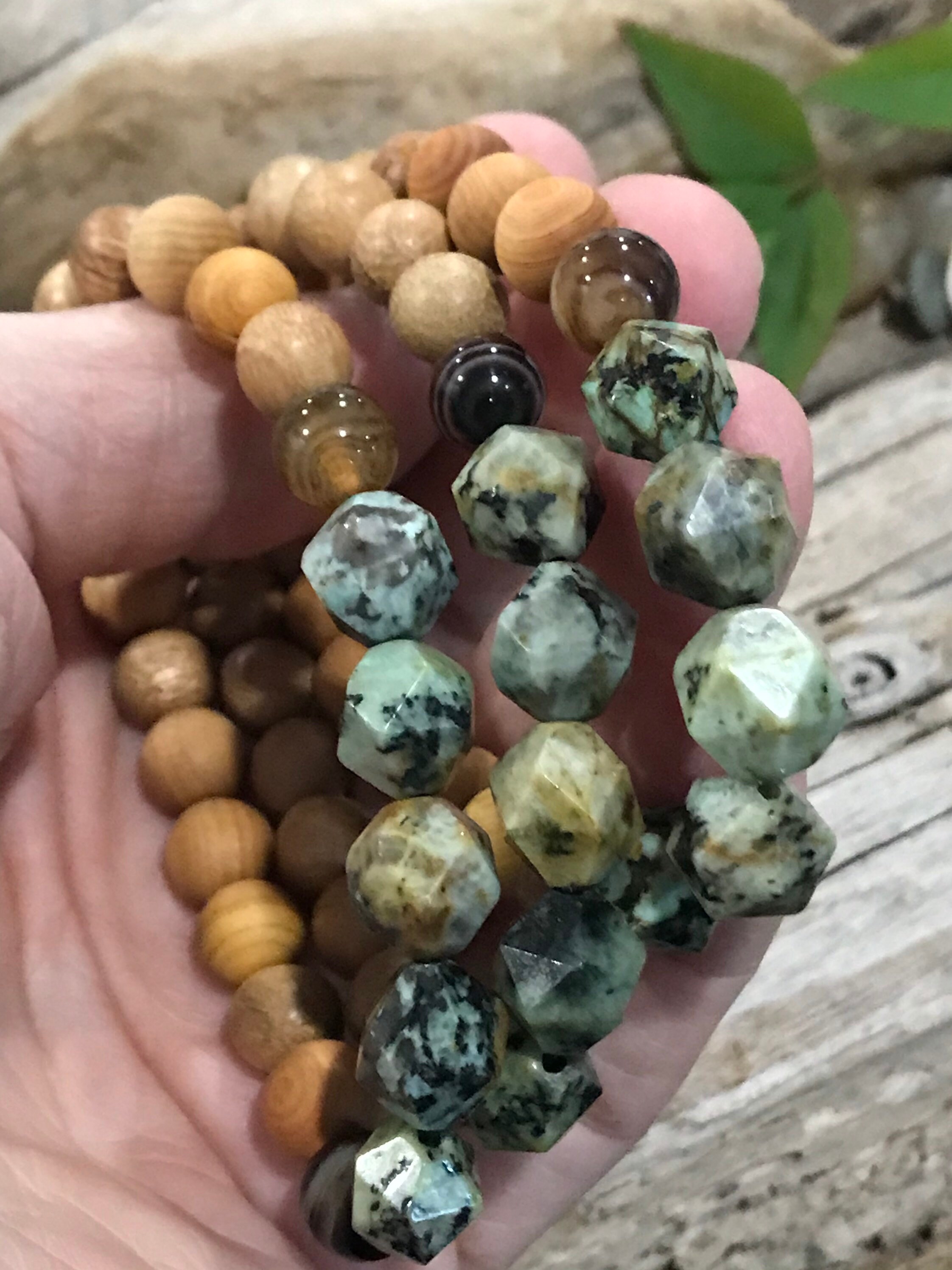 Healing Stone Bracelet Boho Crystal Jewelry Natural Gemstone | Etsy