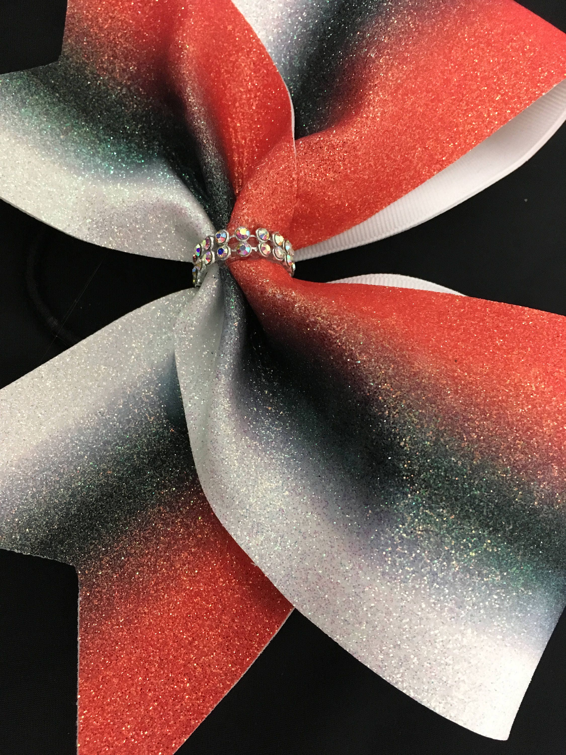 2 Color to White Ombre Glitter Cheer Bow - Etsy