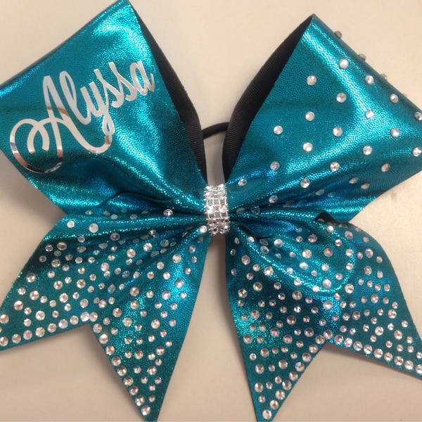 Teal Cheer Bow - Etsy