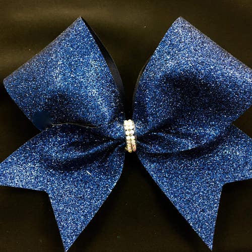 Neon Green Glitter Cheer Bow-neon Green Bow With Rhinestones - Etsy