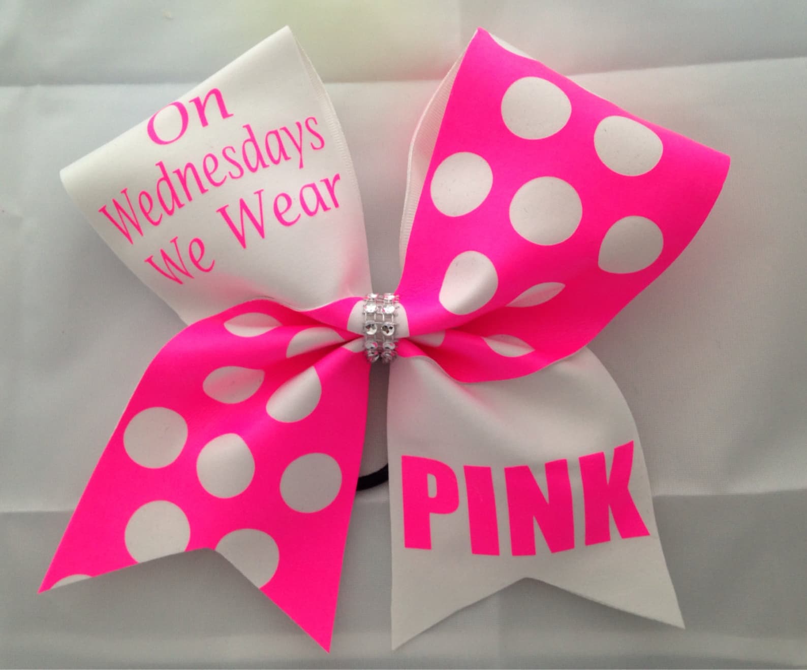 Cheer Bow. on Wednesday...pink - Etsy