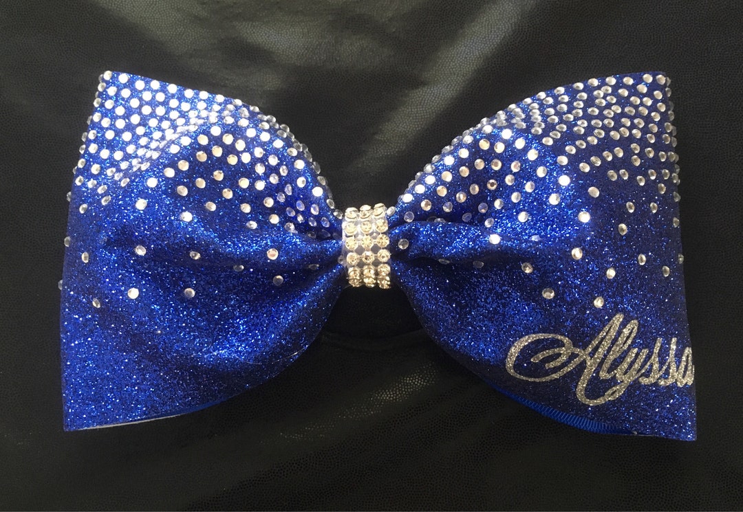 Tailless Waterfall Bow on Glitter With Name - Etsy