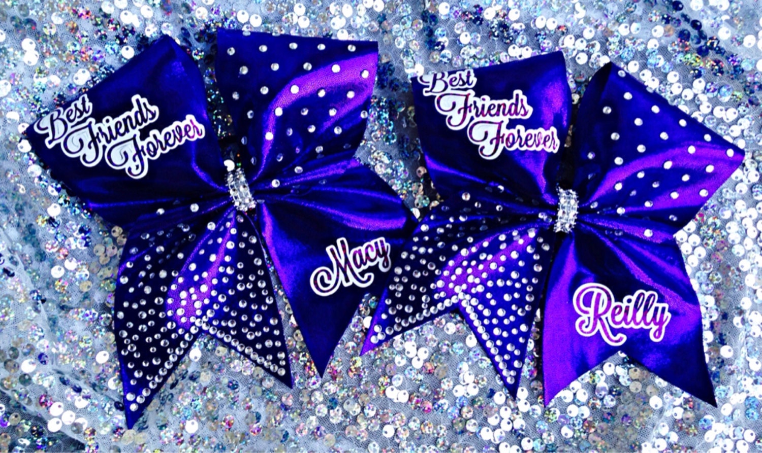 BFF Customized Cheer Bow Set - Etsy Canada