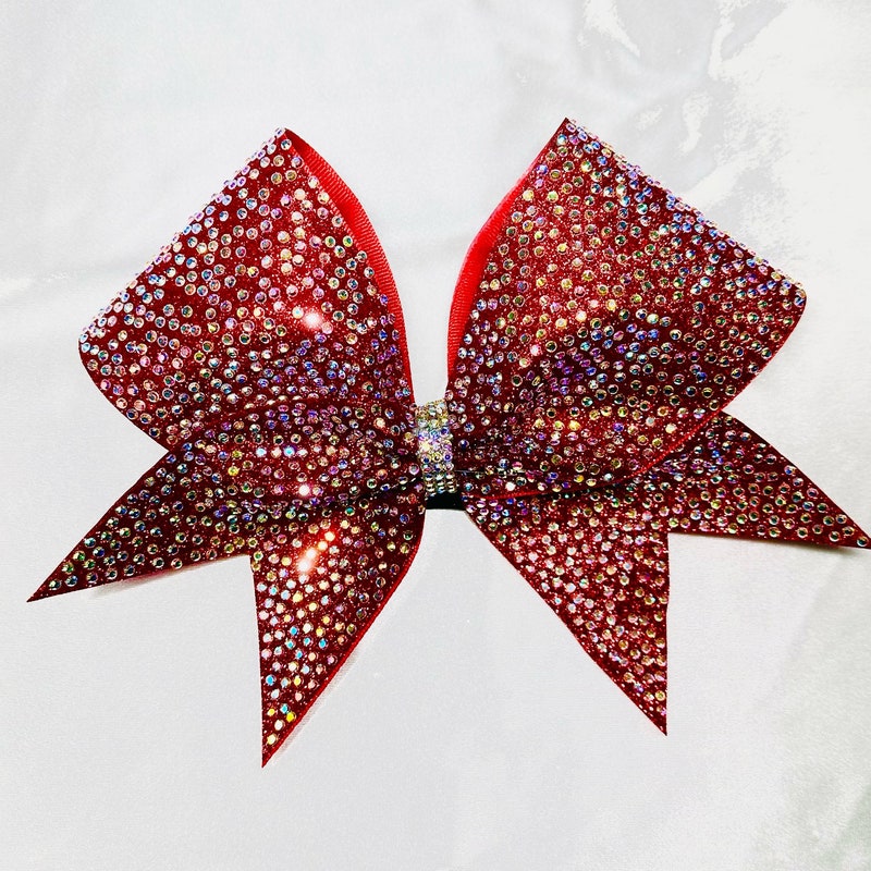 Red Competition Hair Bows - Etsy