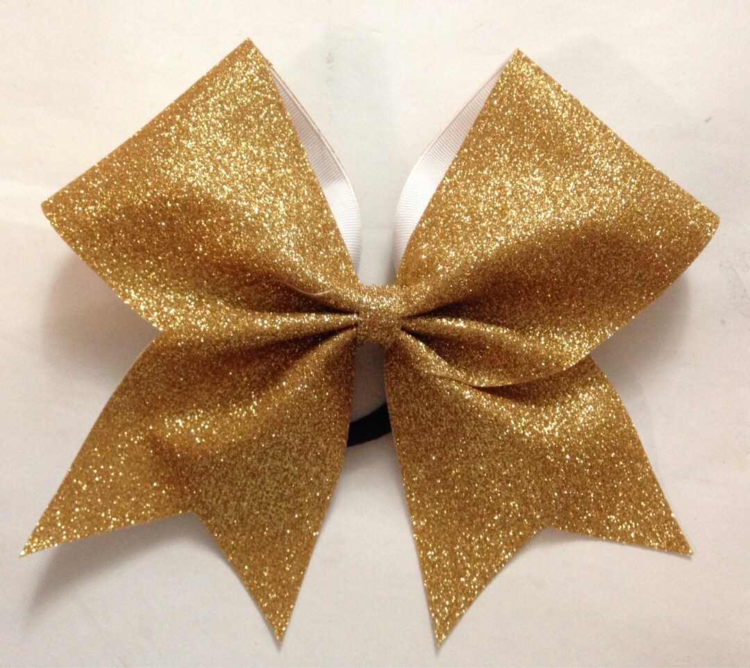 Gold Glitter, Texas Cheer Bow - Etsy