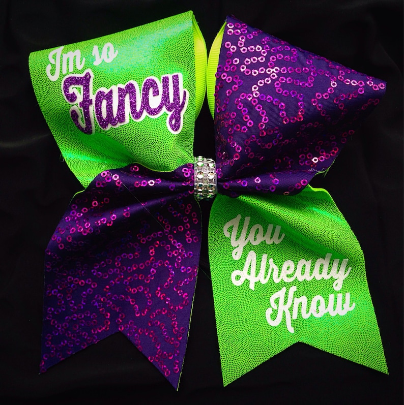 I'm so Fancy Cheer Bow - Etsy