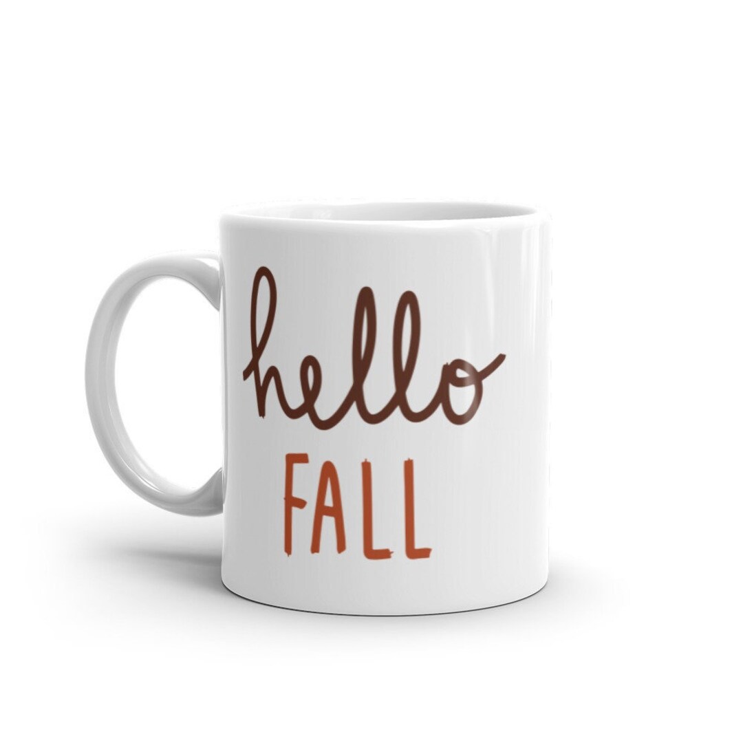 Hello Fall Mug in Multiple Sizes - Etsy