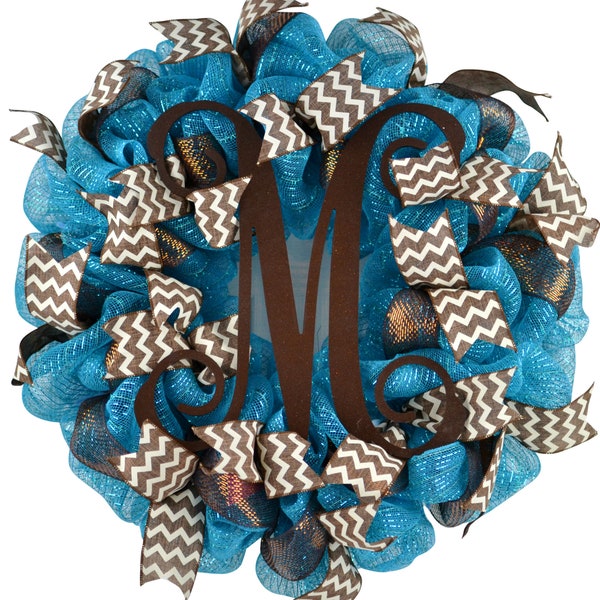 Monogram Wreath - Etsy