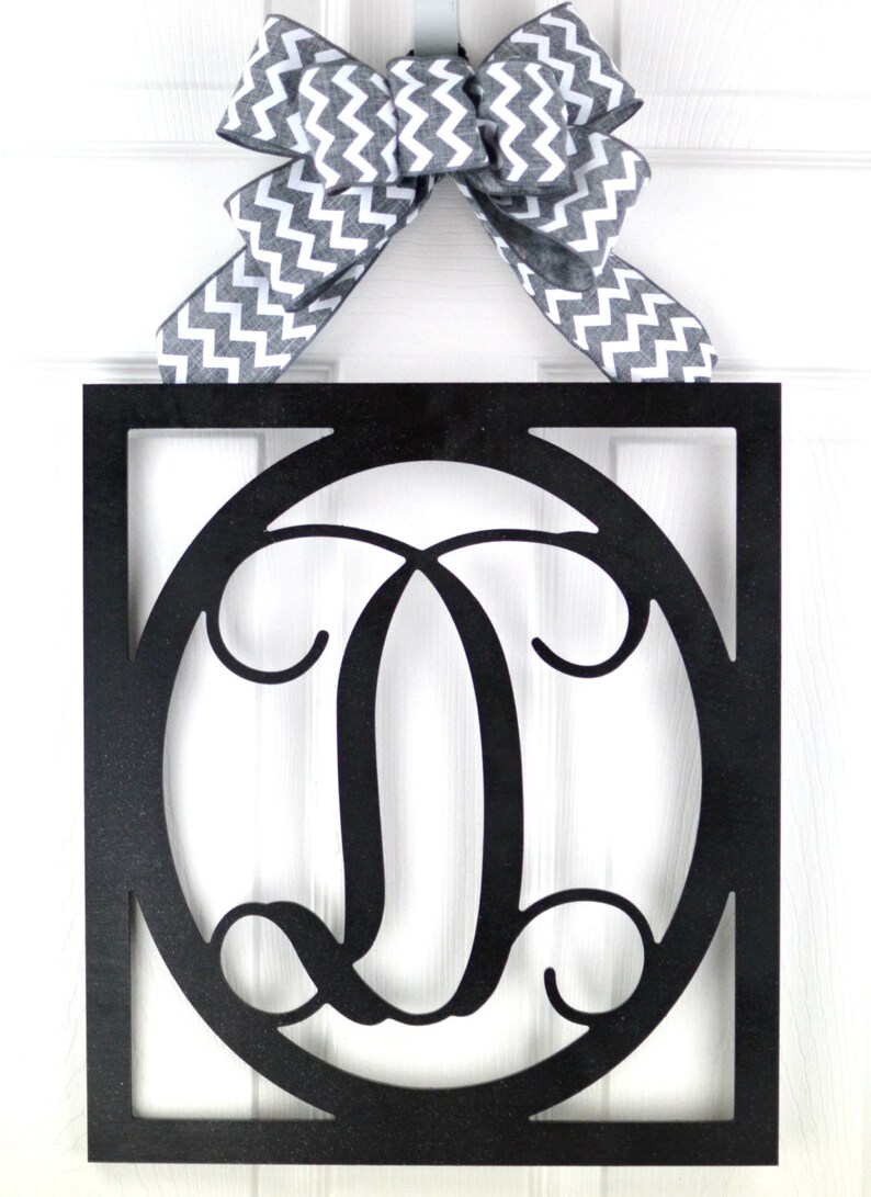Framed Monogram Letter Monogram Letters Wooden Monogram - Etsy