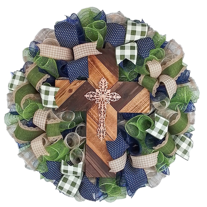 Cross Wreath - Etsy