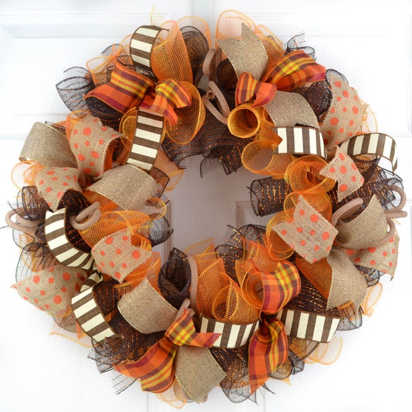 Mesh Door Wreath - Etsy