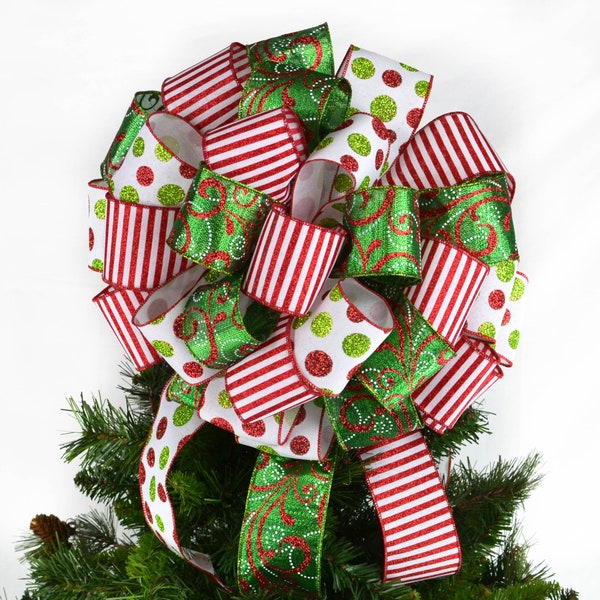 Christmas Tree Bows - Etsy