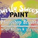 Paint Photoshop Brushes - Swirly Swoosh - Paint Digital Scrapbook ...