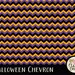 Halloween Paper Pack - Chevron Digital Scrapbook Paper - Halloween ...