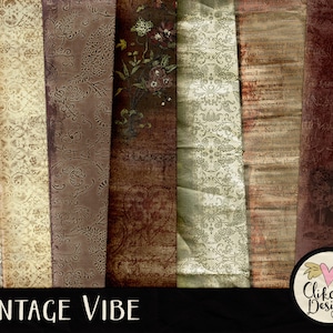 Heritage Digital Scrapbook Kit Clipart - Vintage Vibe - Genealogy ...