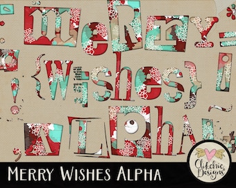 Digital Alphabet Clip Art Scrapbook 1 Inch Circle Digital - Etsy