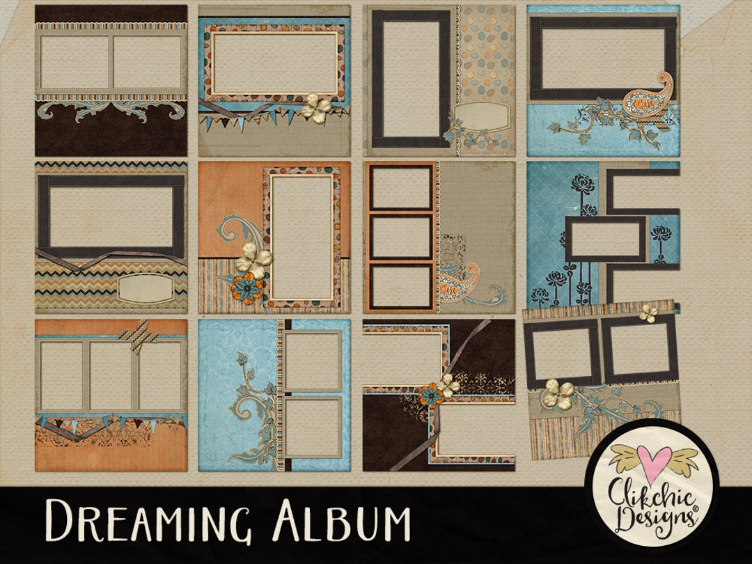 Digital Scrapbook Album - Dreaming Digital Scrapbook Quick Page Album ...