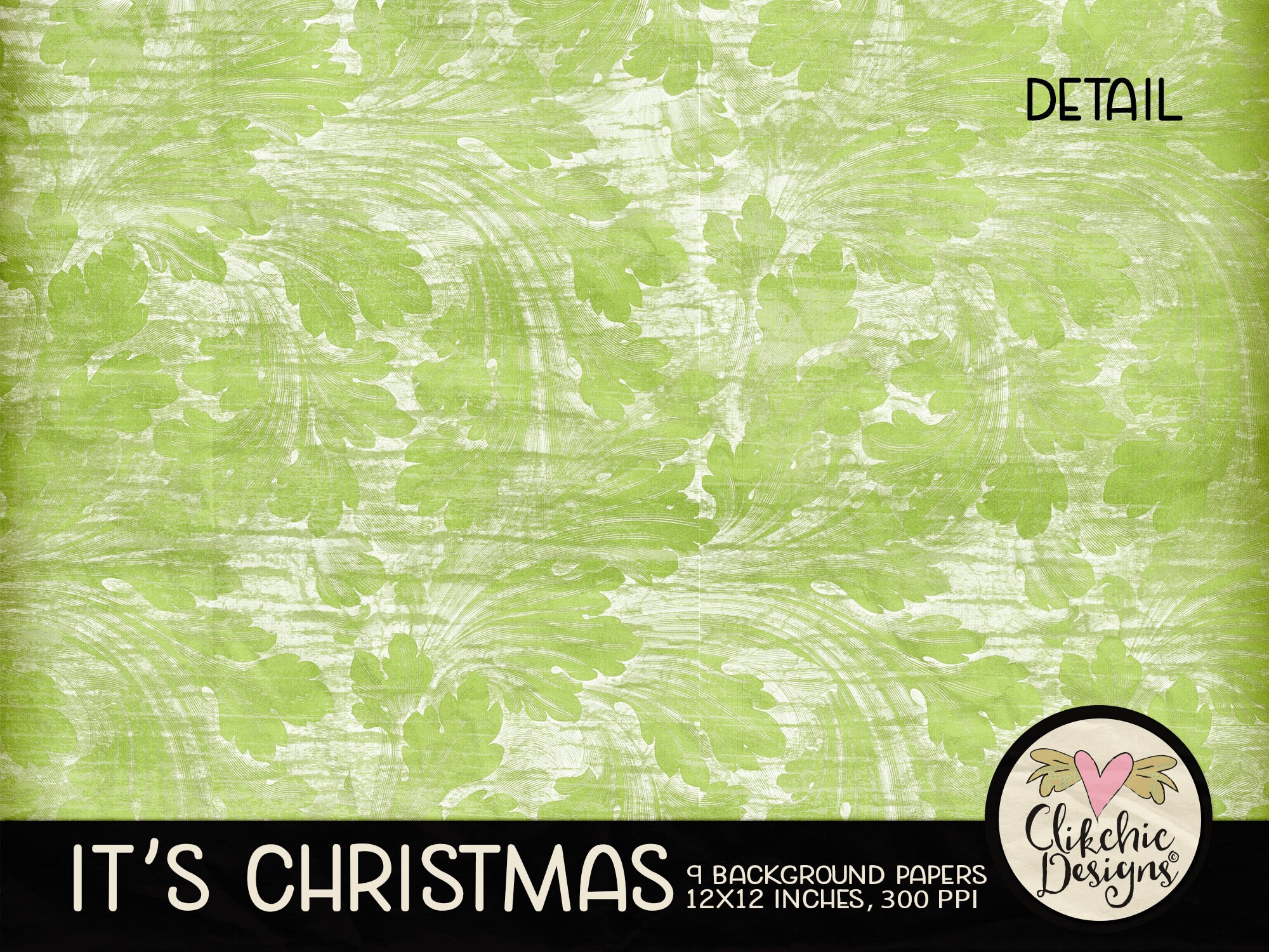 Christmas Digital Scrapbook Kit Christmas Digital Scrapbooking Clipart ...