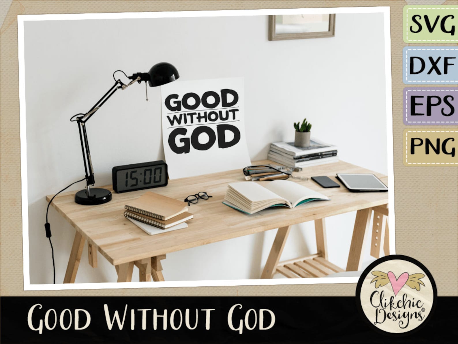 Atheist SVG Cutting Files, Good Without God Svg, DXF Cut File, Atheist ...