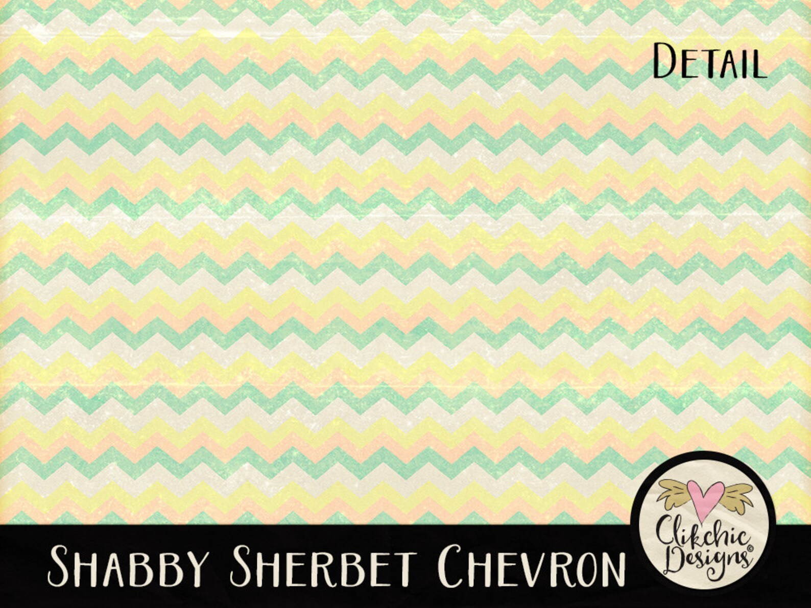 Chevron Digital Paper Pack Chic Shabby Sherbet Chevron - Etsy