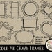 Doodle Frames Clipart & Photoshop Brushes - Doodle Chalk Board White ...