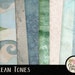 Beach Digital Scrapbooking Kit - Ocean Tones Clipart Kit - Swimming ...