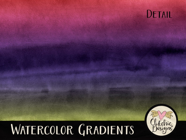 Watercolor Digital Paper Pack Watercolor Gradient Digital - Etsy Australia