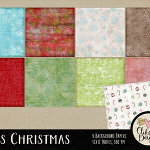 Christmas Digital Scrapbook Kit Christmas Digital | Etsy