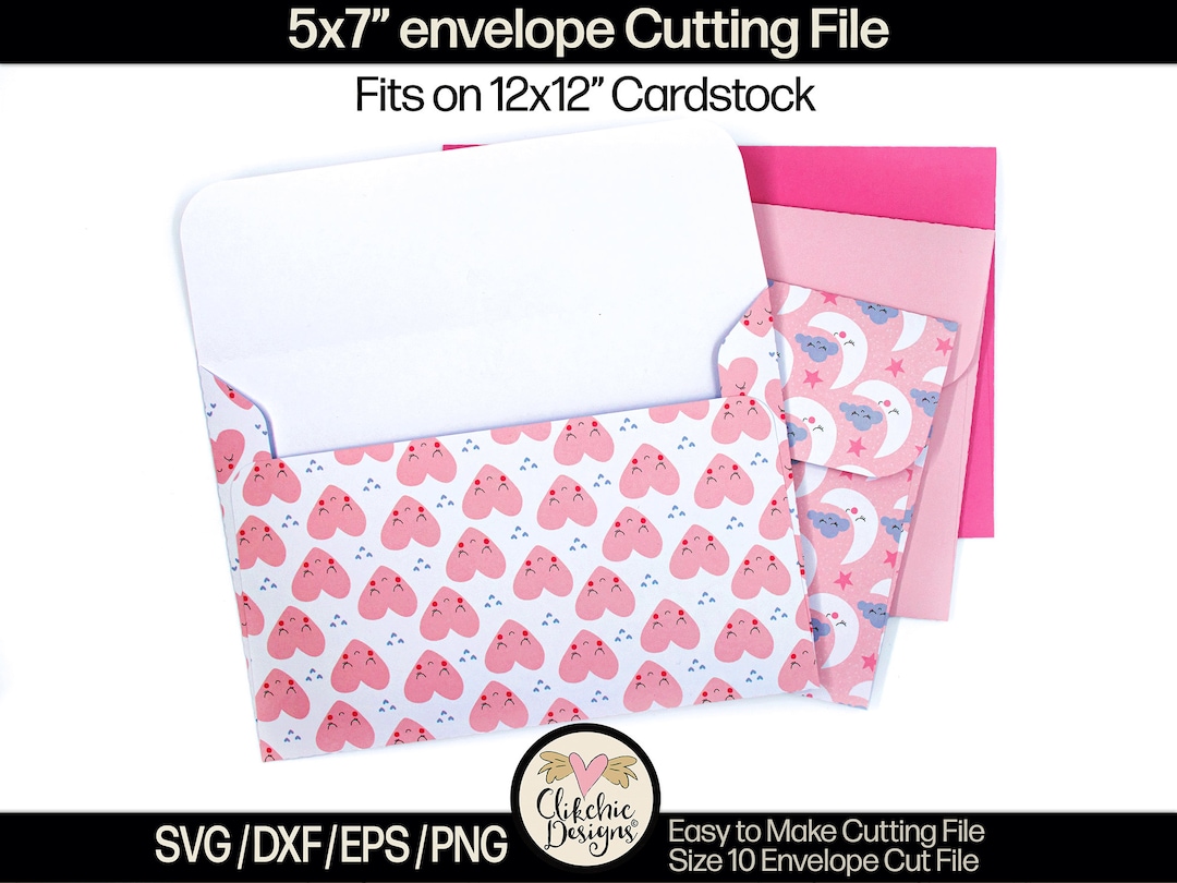 5x7 Envelope SVG Template: DIY Card Making (digital Download) - Etsy