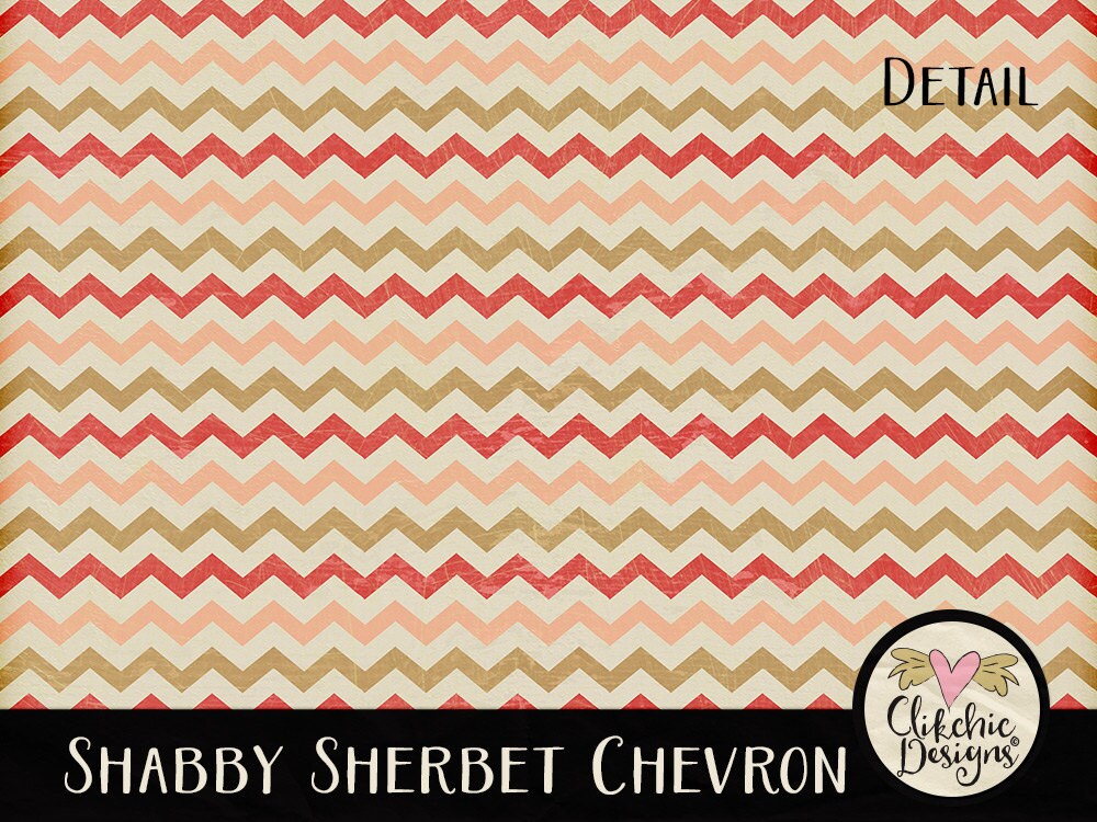 Chevron Digital Paper Pack Chic Shabby Sherbet Chevron - Etsy