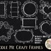 Doodle Frames Clipart & Photoshop Brushes - Doodle Chalk Board White ...